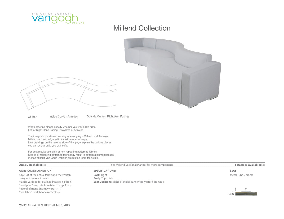 Millend Sectional – Van Gogh Designs